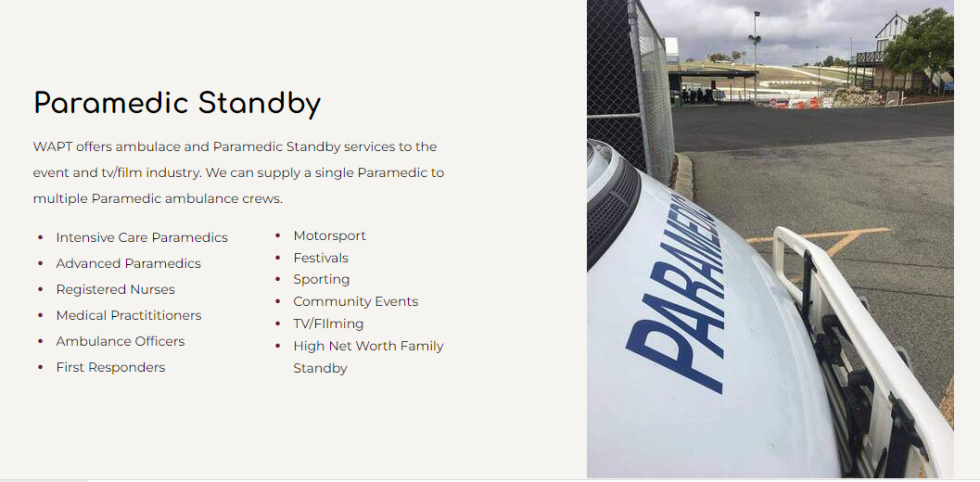 PARAMEDIC STANDBY & STAFFING | Response Medical